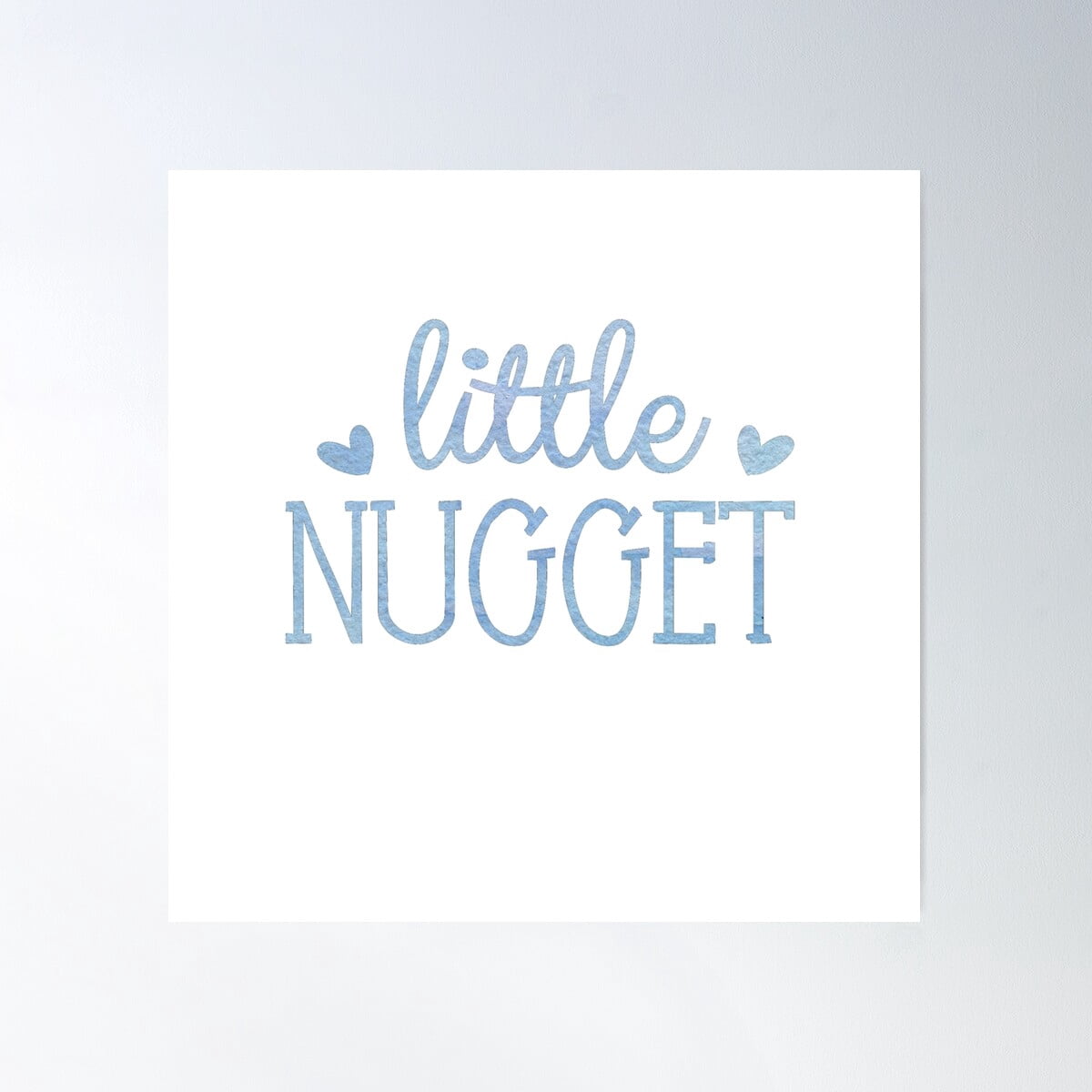 Little Nugget - Blue Poster Wall Art, Modern Wall Decor For Living Room ...