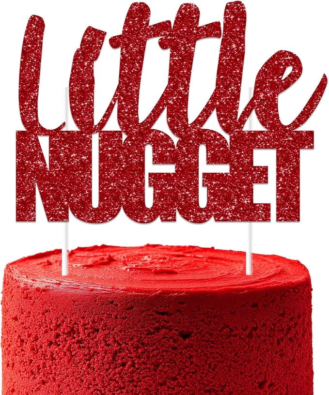Little Nugget Cake Topper Chicken Nugget Cake Decorations Fast Food ...