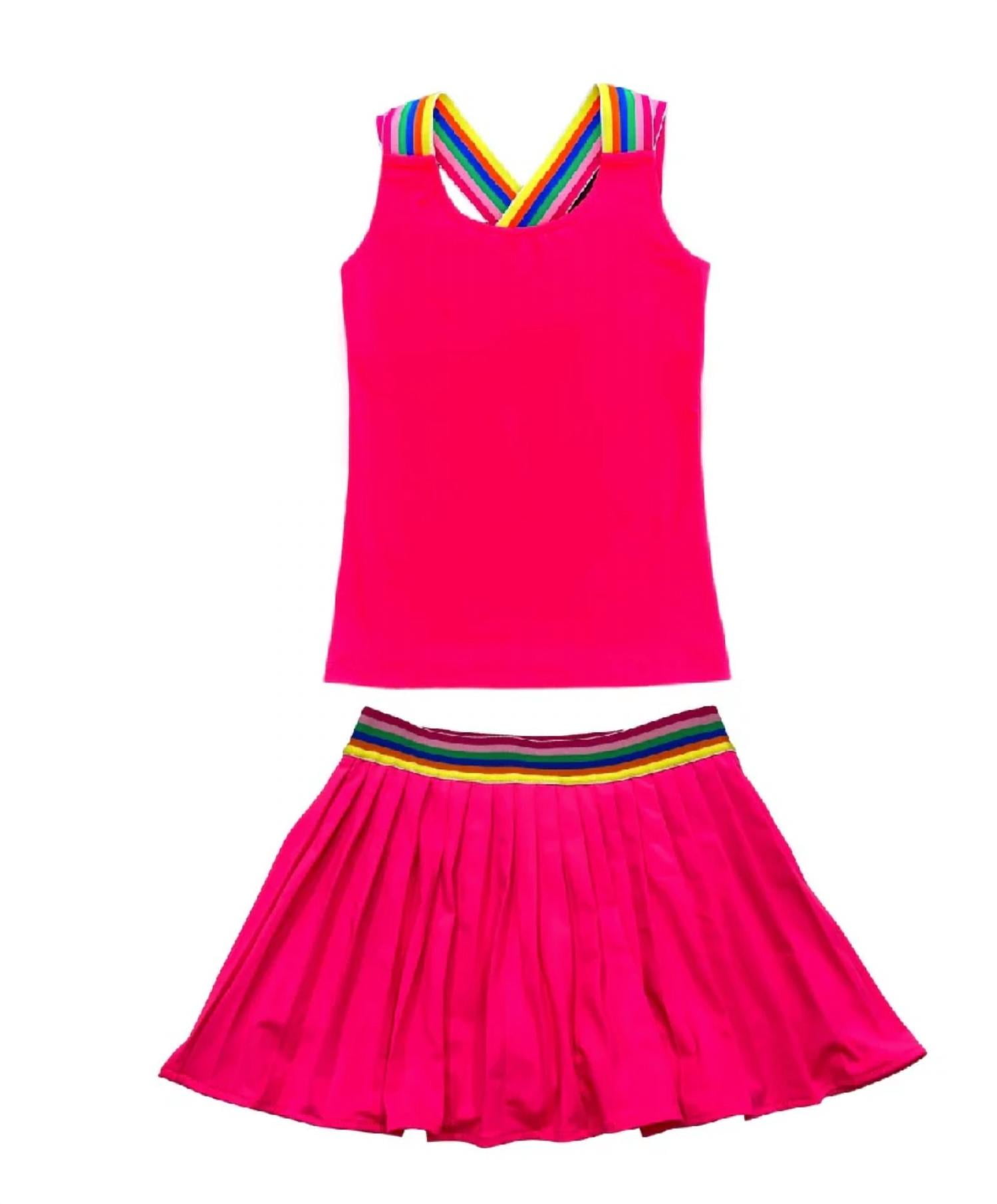 Little Olin Tween Girls Pleated Tennis Skort 2 Piece Set - Walmart.com