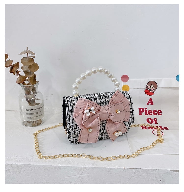 Little Ones Purses Cute Princess Handbags with Pearl Handle Mini ...