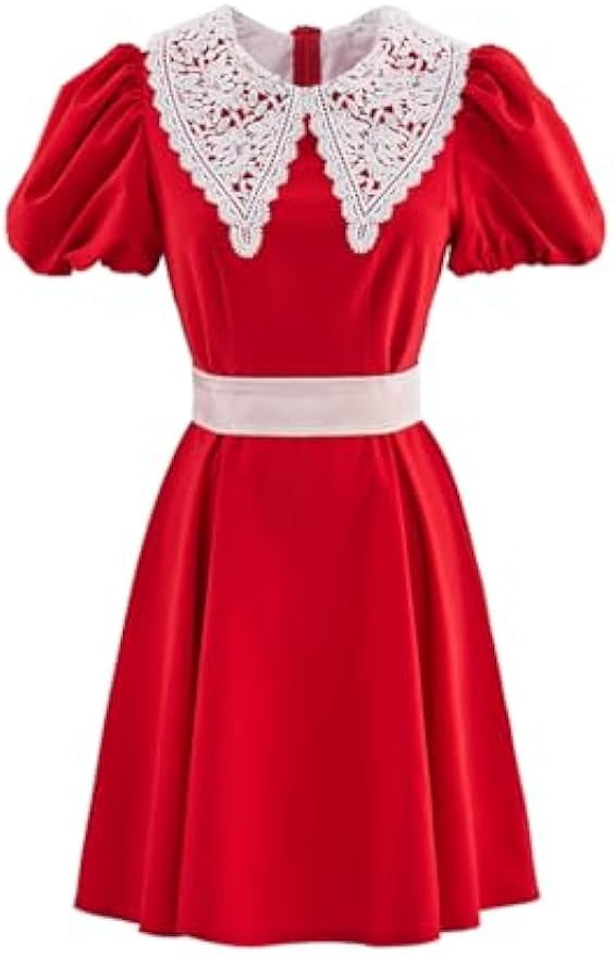 Little Orphan Annie Red Dress Musical theater Annie Peter Pan Collar ...