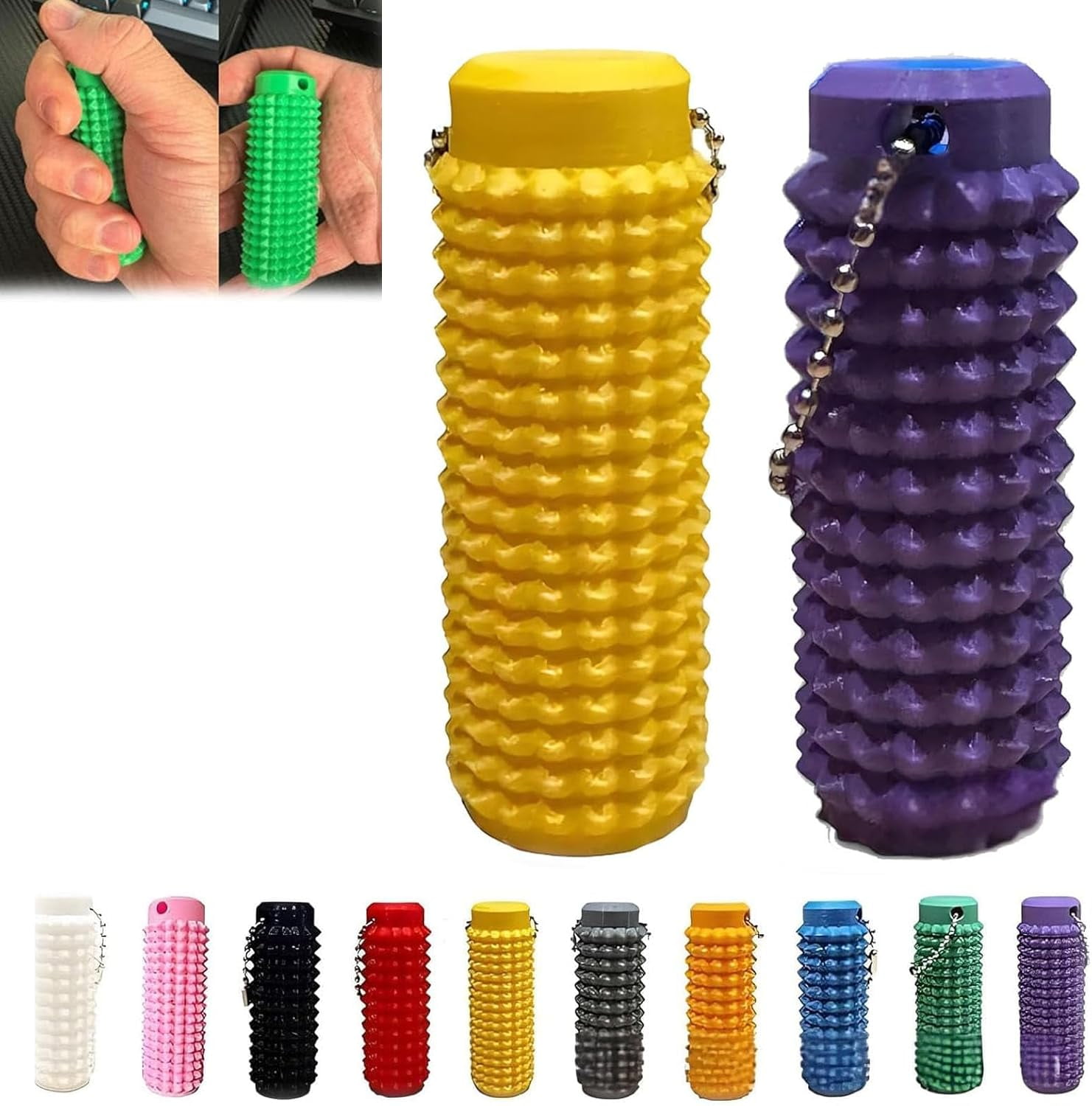 Little Ouchies Fidget, Spiky Grippie Stim Keychain, Pocket Mini Fidget ...