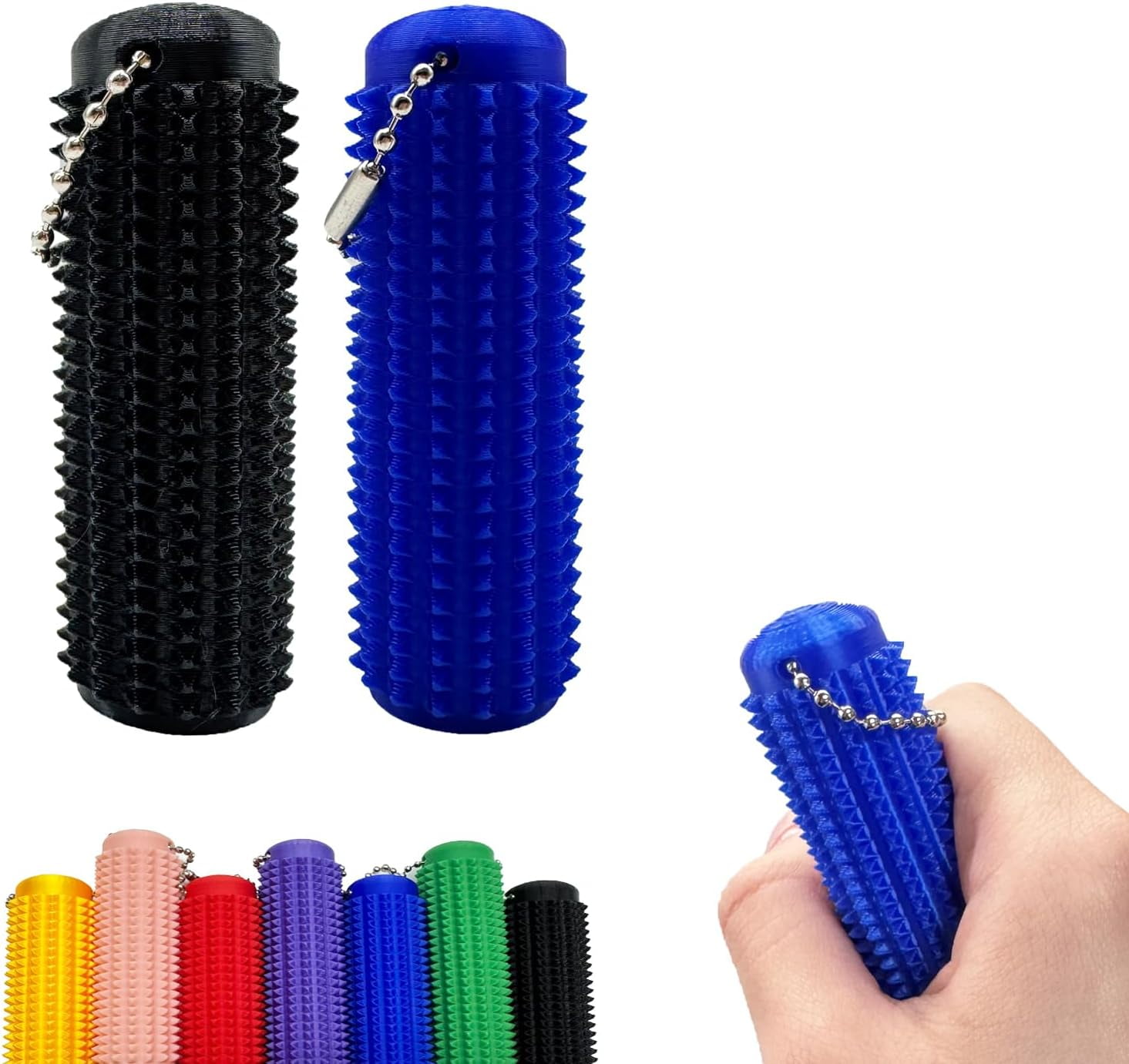 Little Ouchies Fidget - Spiky Grippie Stim Keychain,Pocket-Sized Fidget ...
