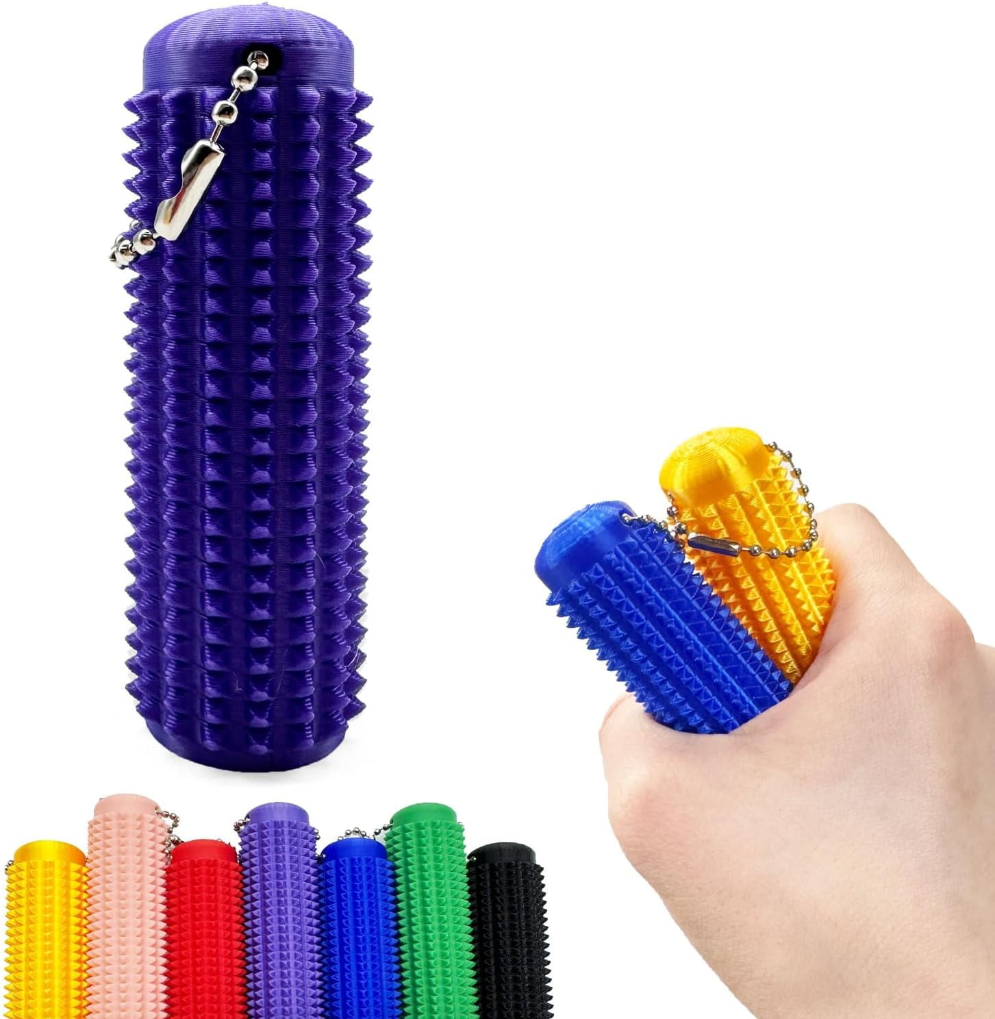 Little Ouchies Fidget - Spiky Grippie Stim Keychain,Pocket-Sized Fidget ...