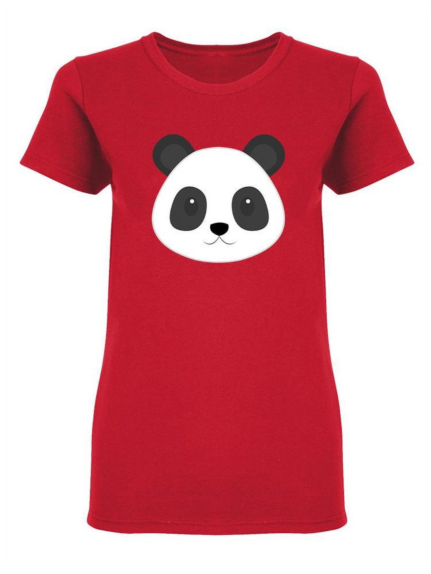Little Panda Face Graphic Shaped T-Shirt Women -Image by Shutterstock ...