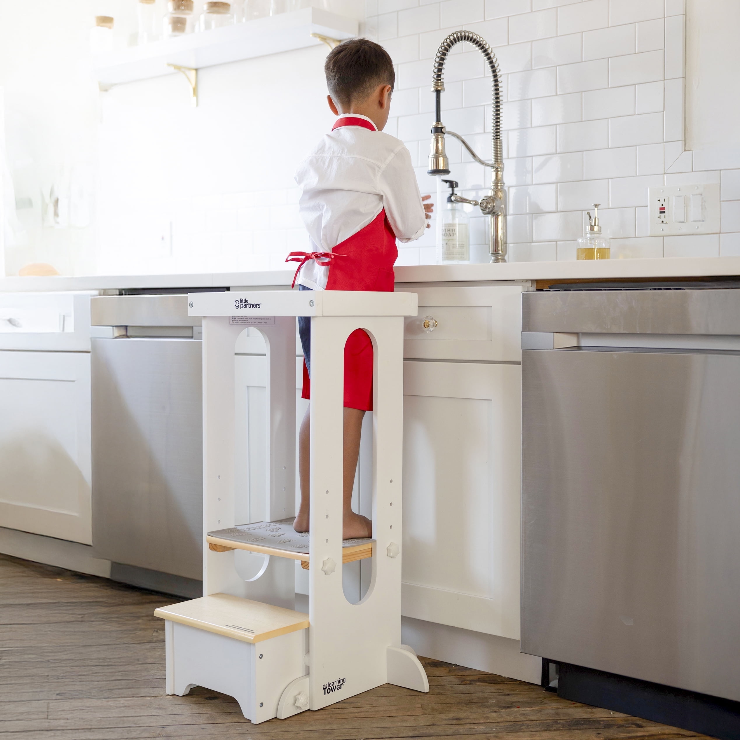 Little Partners Explore N Store Learning Tower - Foldable Kitchen ...