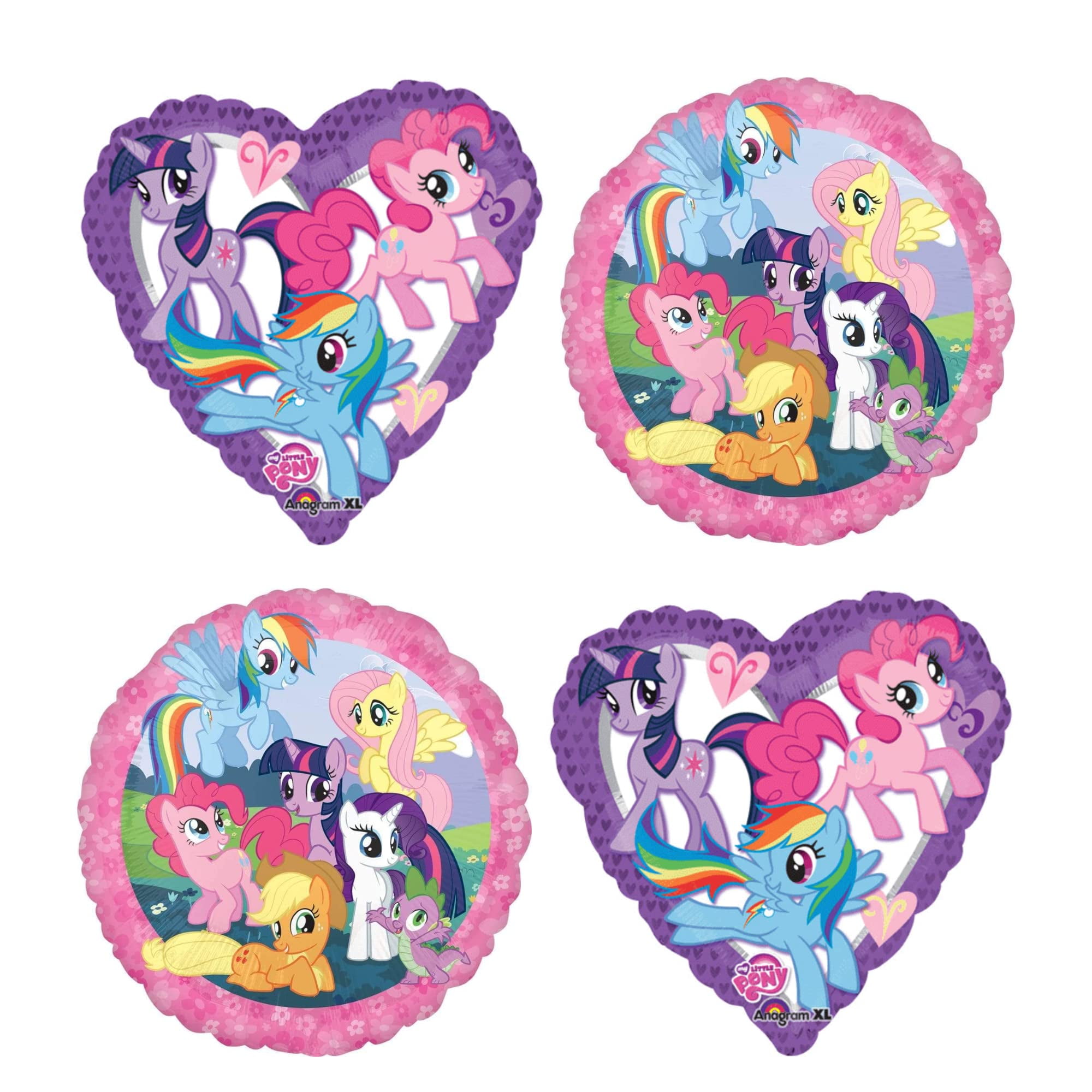 Little Party Pony Balloons - Set Of 4 My Party Balloon Decorations In ...