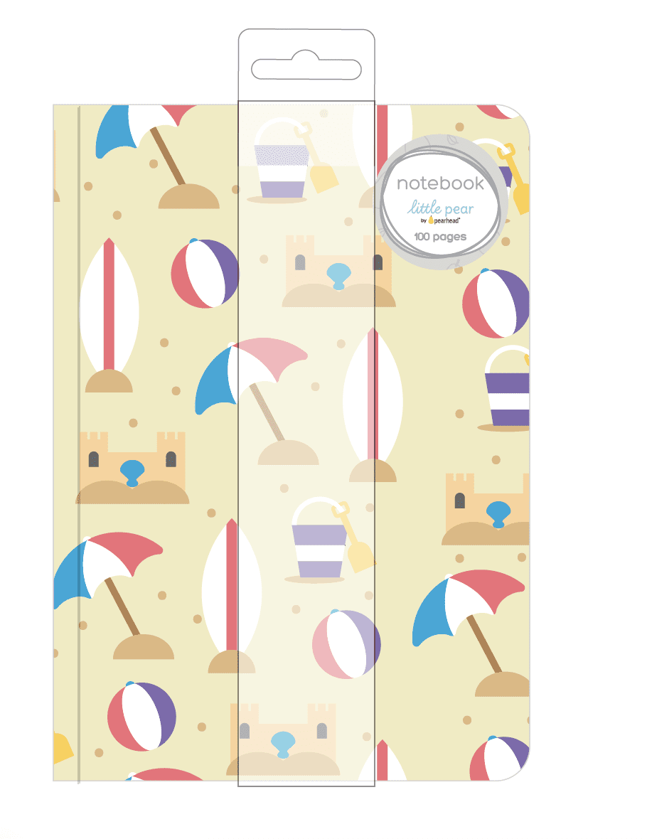 Little Pear by Pearhead Beach Time Hardcover Journal, 100 Lined Pages ...