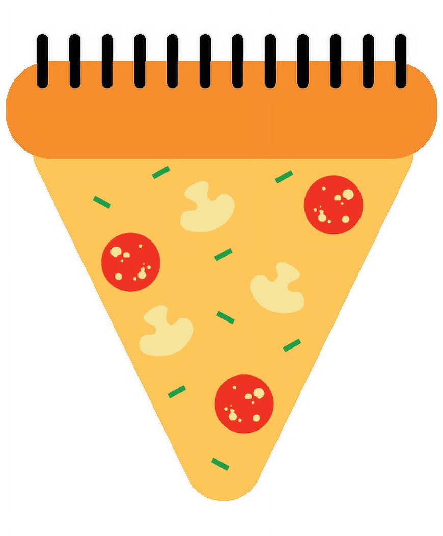 Little Pear By Pearhead Notepad, Pizza, Orange, 100 Pages - Walmart.com