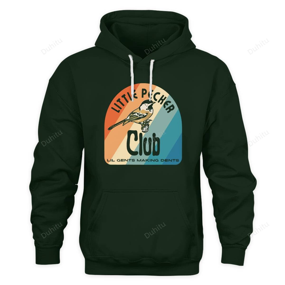 Little Pecker Club Lil Gents Making Dents Humor Woodpecker Hoodie ...