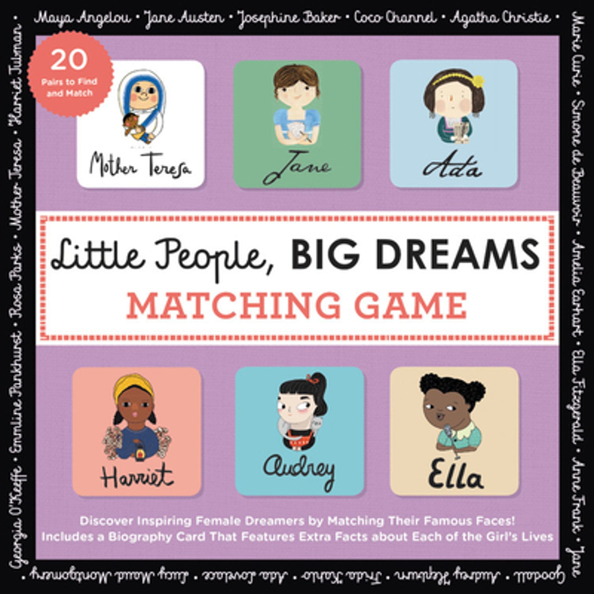 Pre-Owned Little People, BIG DREAMS Matching Game: Put Your Brain to ...