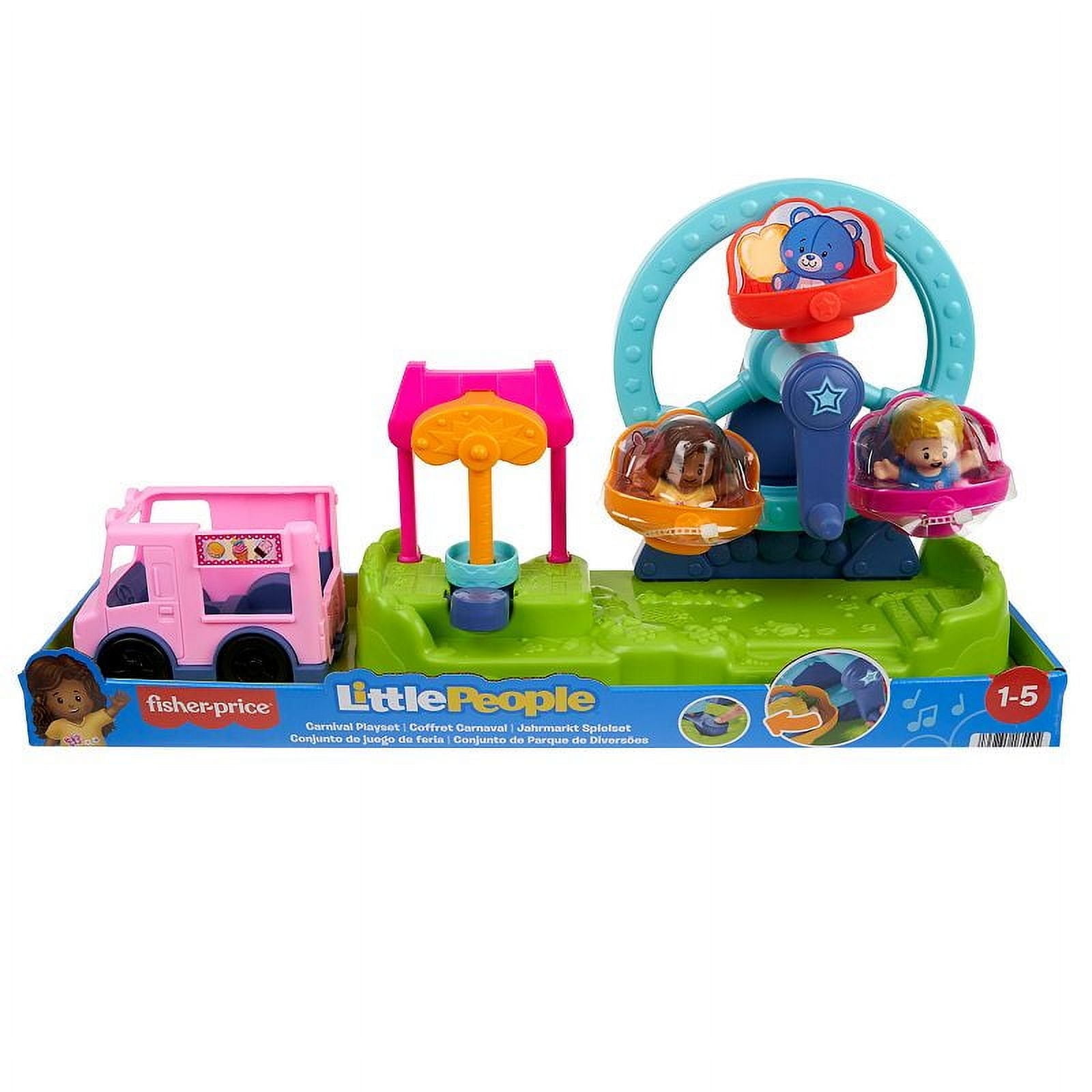 Fisher-Price Little People Carnival Playset, Toddler Kids Interactive ...
