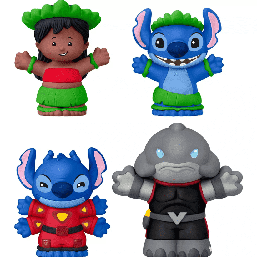 Fisher-Price Little People Disney Lilo & Stitch Collector Set 4 Figures ...