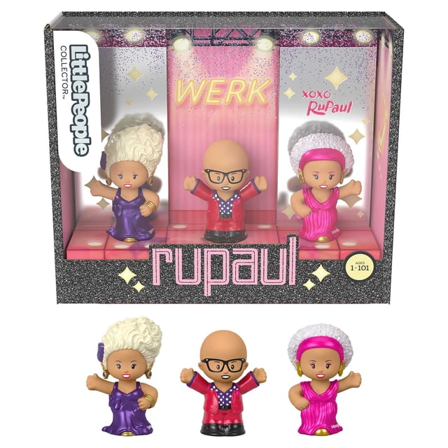 Fisher-Price Little People Collector Rupaul Figure Set, Special Edition ...