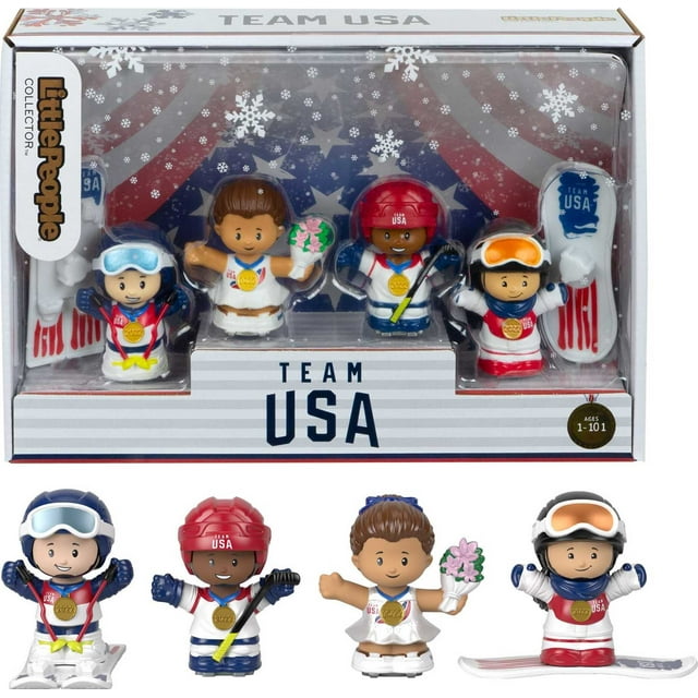 Little People Collector Team USA Winter Sports Special Edition Set for ...