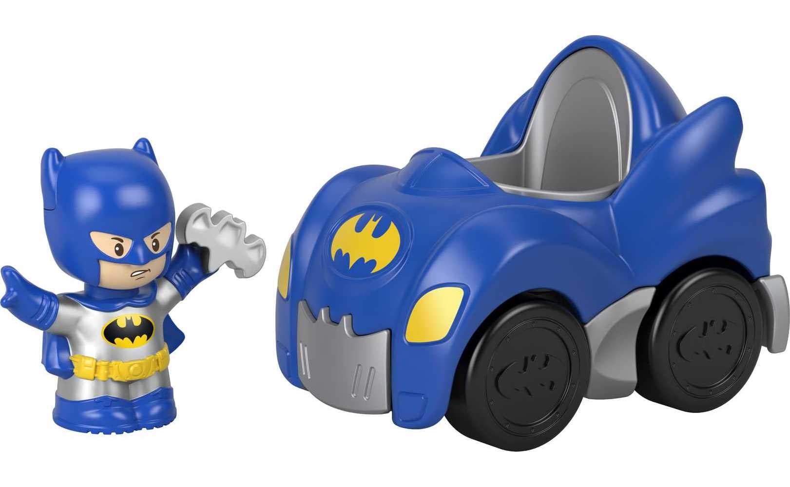 Little People DC Super Friends Batmobile & Batman Figure Car Vehicle ...