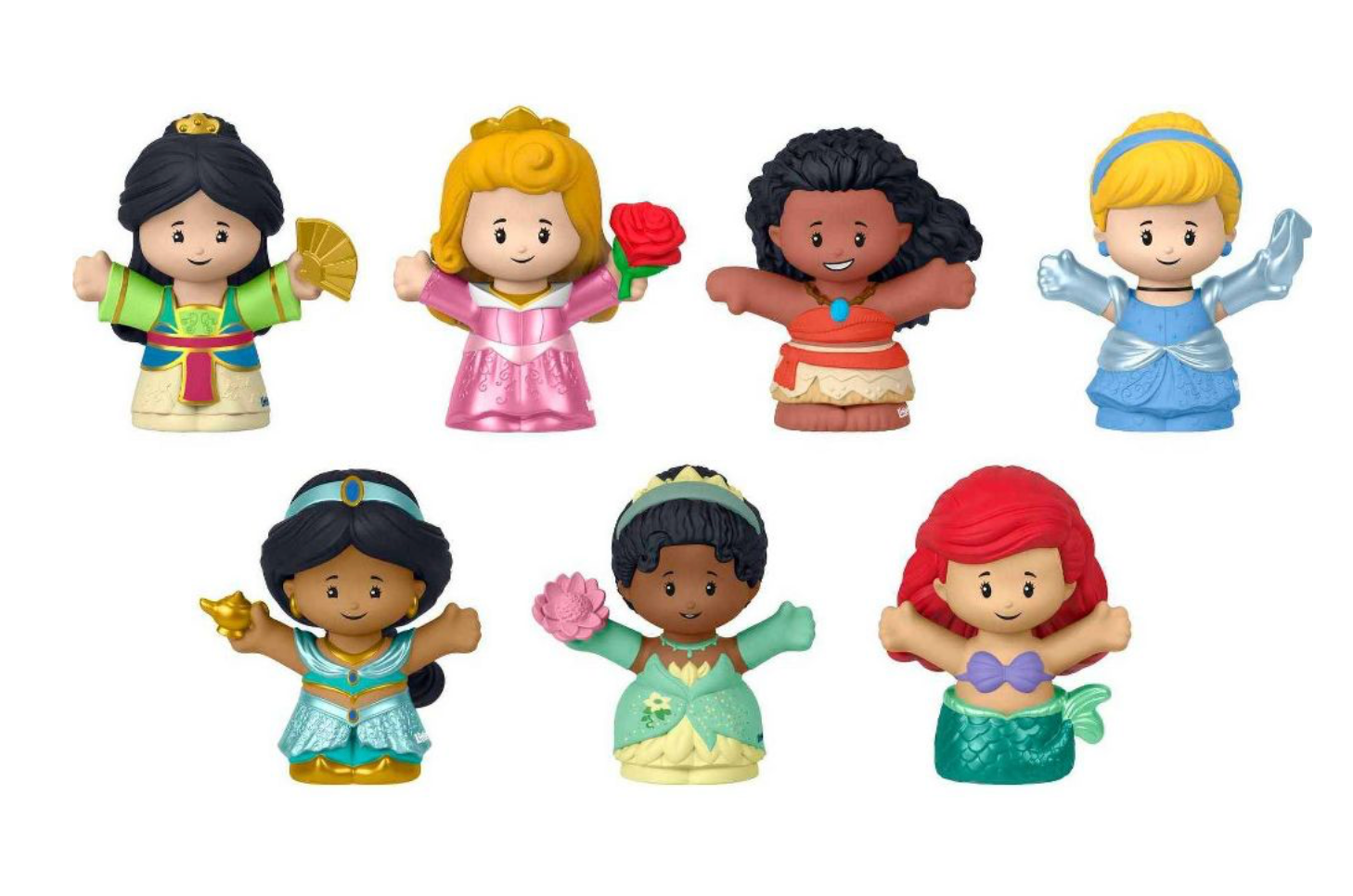 Little People Disney Princess Figures 7pk Toy New with Box - Walmart.com