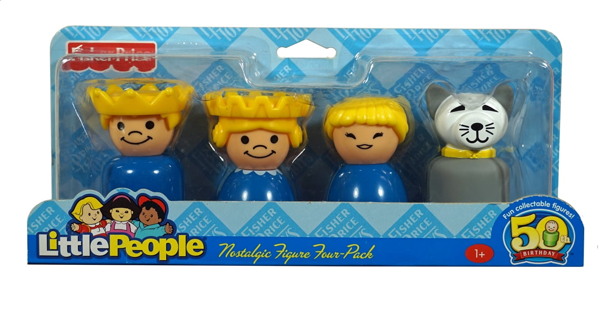 Little People Nostalgic Figure 4 Pack ~ Cat, Girl, King & Queen ...