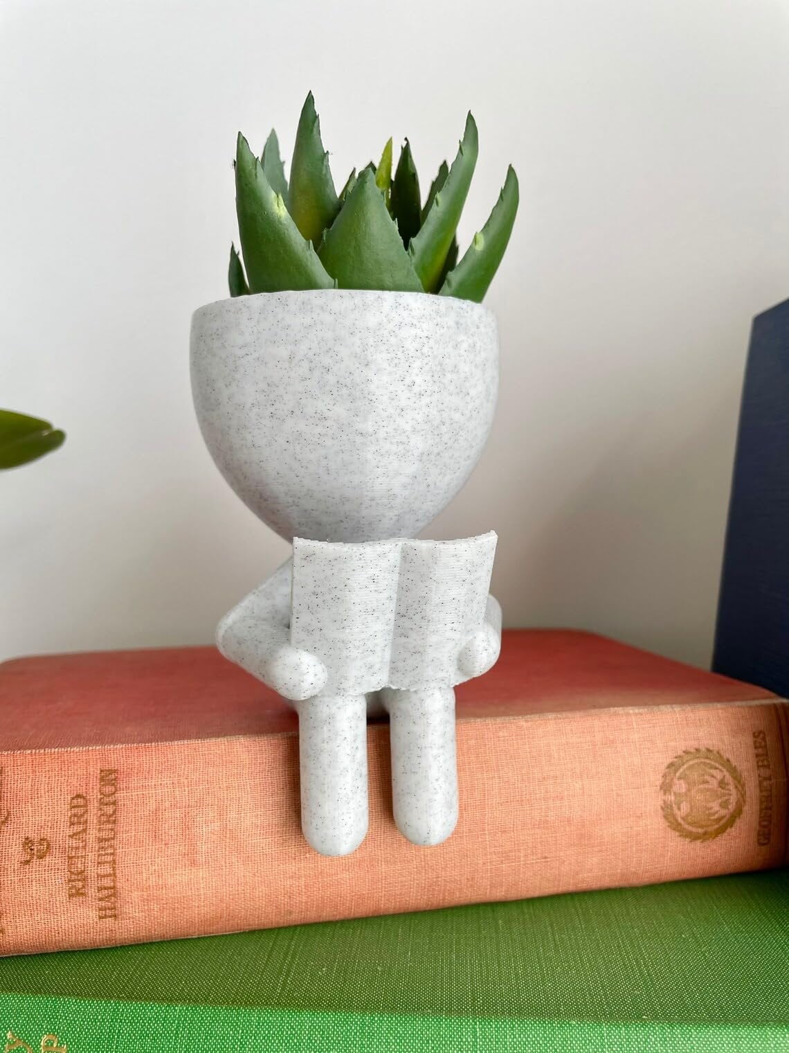 Little People Planter Bookworm Planter Gift Idea, People Bookworm ...