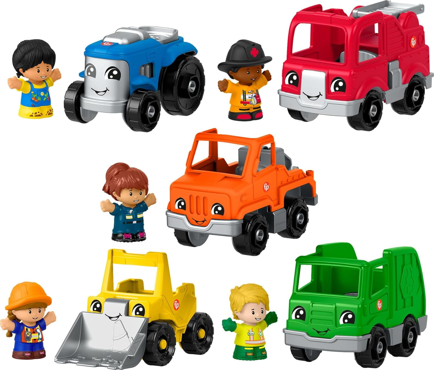Little People Toddler Playset Activity Vehicles Set with 10 Toys for ...