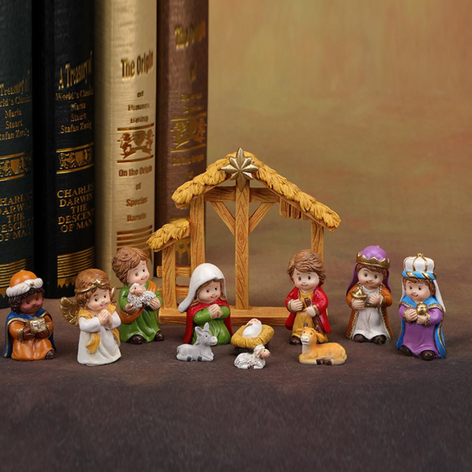 Little People Toddler Toy Nativity Set, 12-Piece Christmas Decor for ...