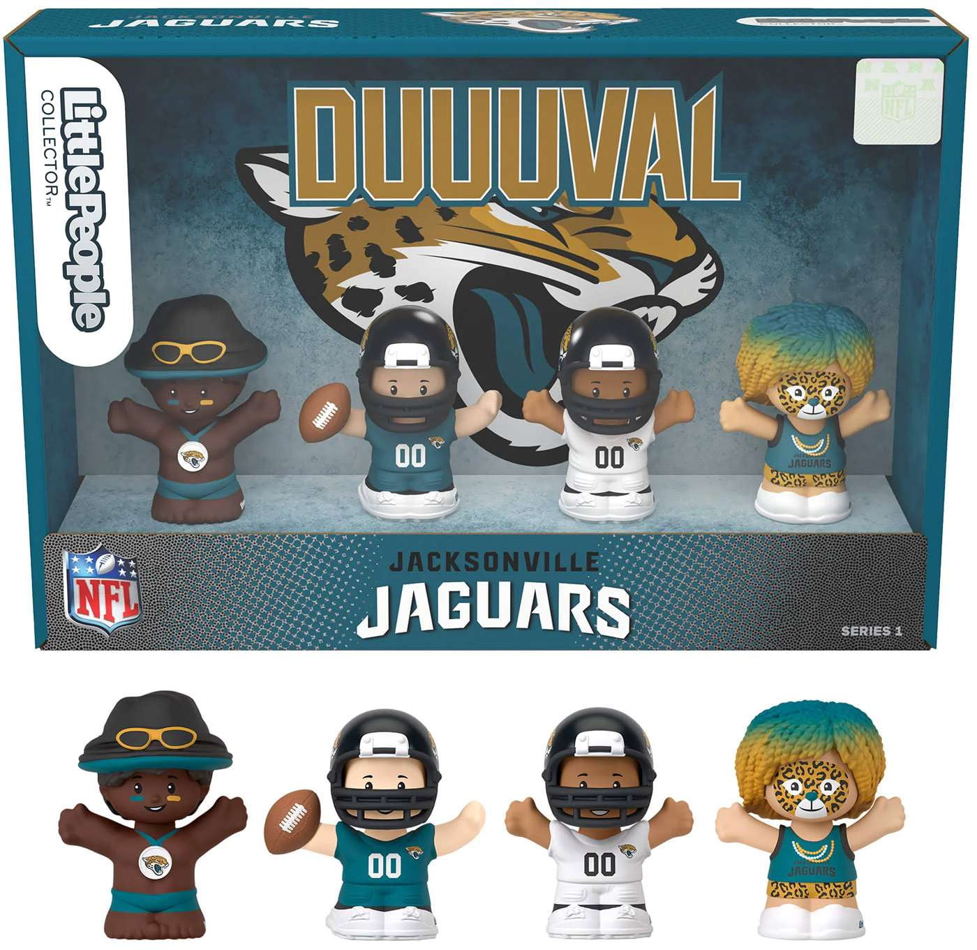 Little People x NFL Collector Jacksonville Jaguars Figure 4-Pack ...