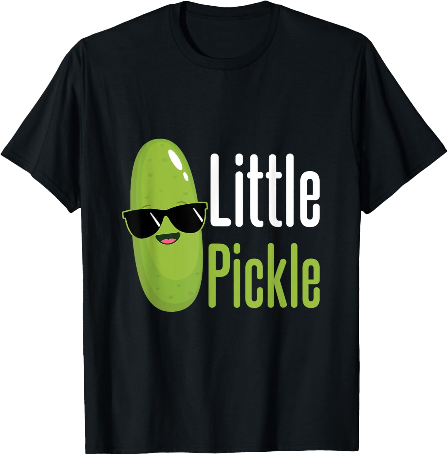 Little Pickle Wearing Sunglasses Cute Pickles Kids Girl Boy T-Shirt ...
