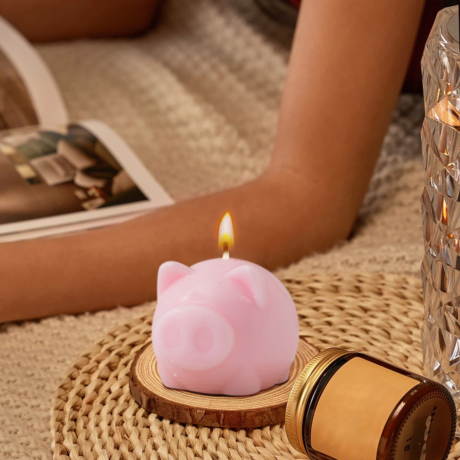 Little Pig Soy Wax Aromatherapy Candle Gift Set - Relaxing Scented ...