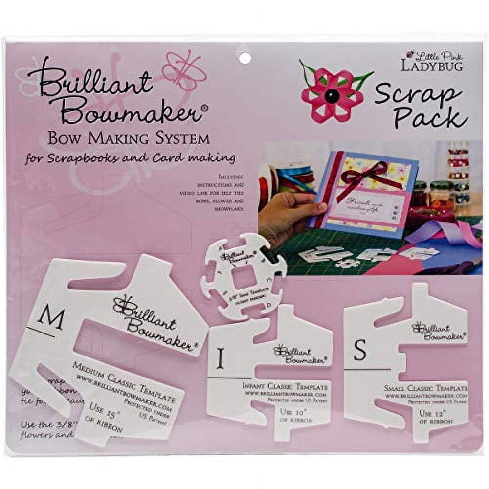 Little Pink Ladybug Kit Brilliant Bow Maker Scrap Pack, Female ...