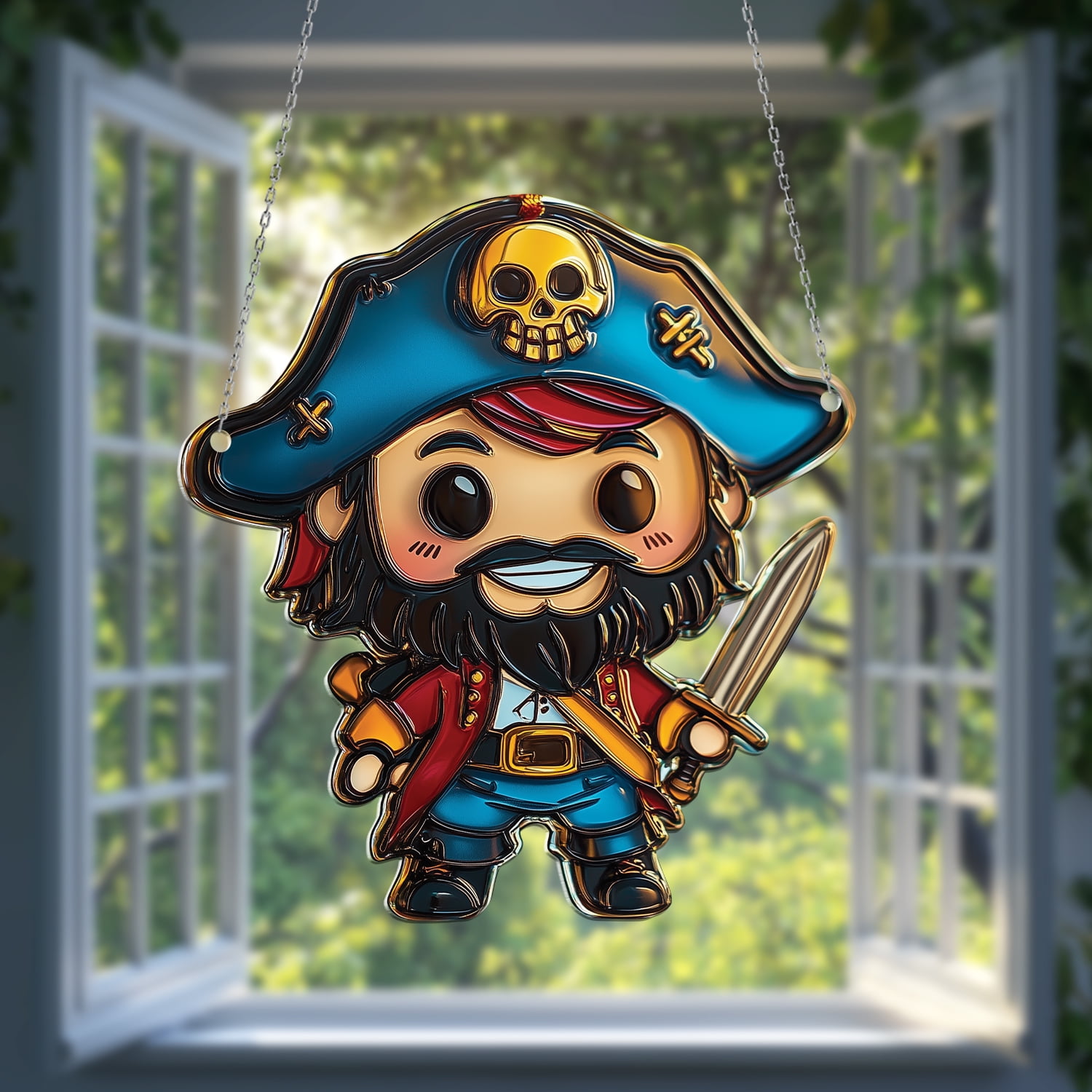 Little Pirate Suncatcher – Handmade Window Hanging Decor – Fun Sun ...