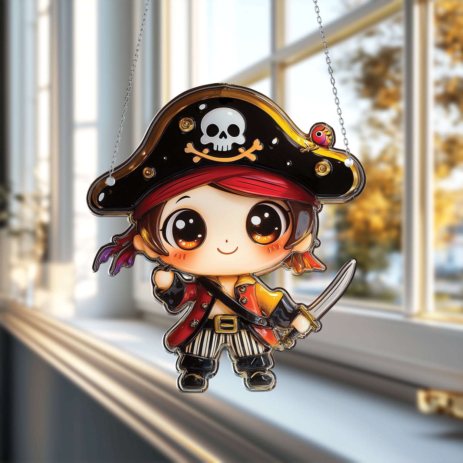 Little Pirate Suncatcher – Handmade Window Hanging Decor – Fun Sun ...