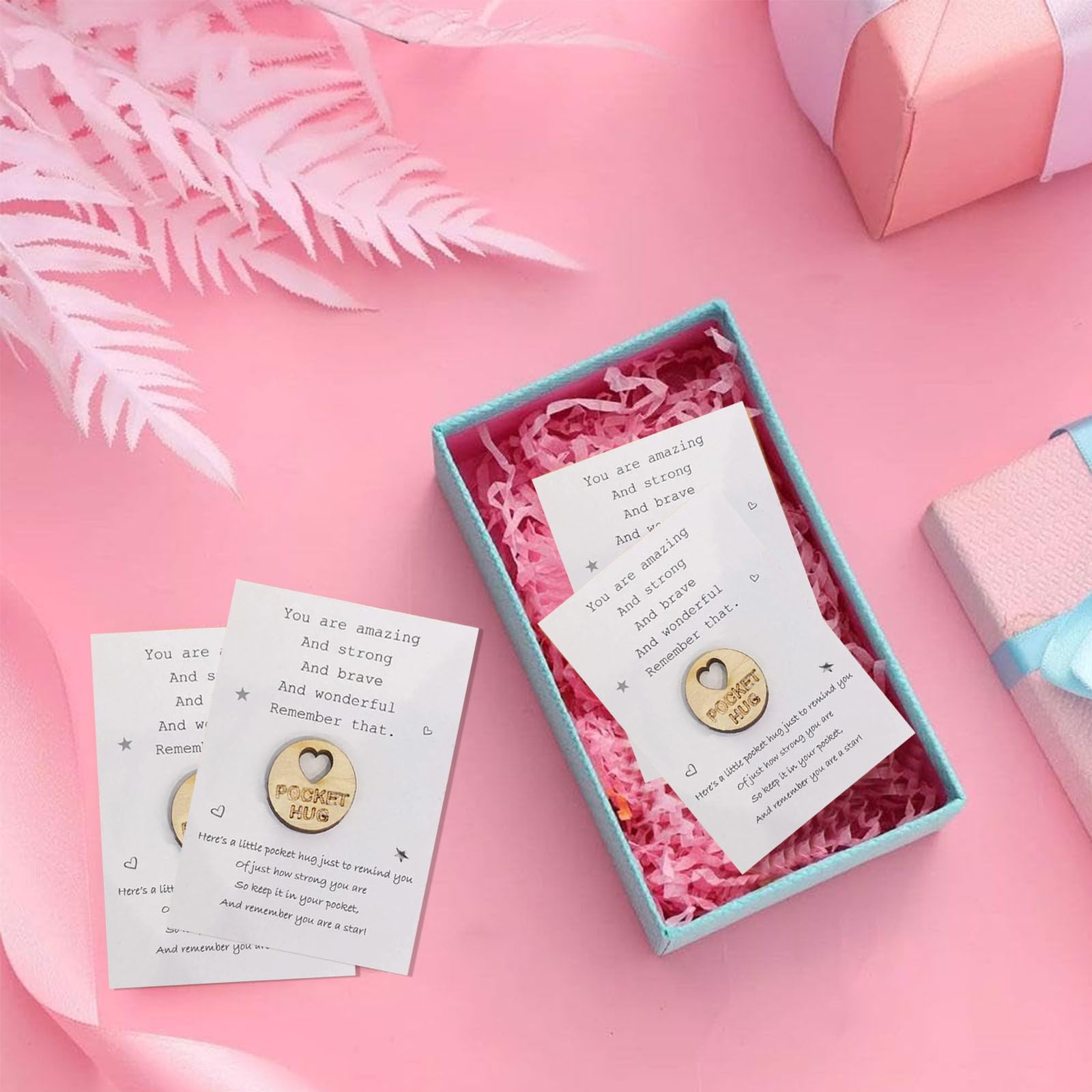 Little Pocket Hug Gift, You Got This Wooden Token, Motivational Tough ...