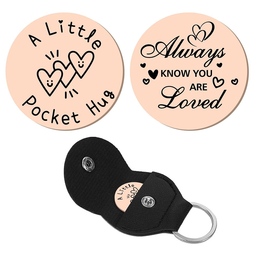 A Little Pocket Hug Token Long Distance Relationship Keepsake Stainless ...