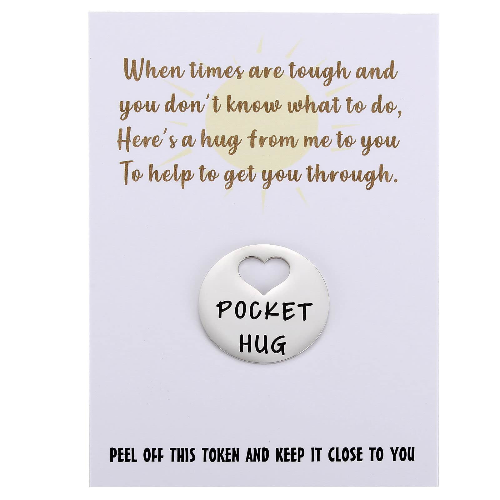 Little Pocket Hug Token and Card for Missing Someone, Positive ...