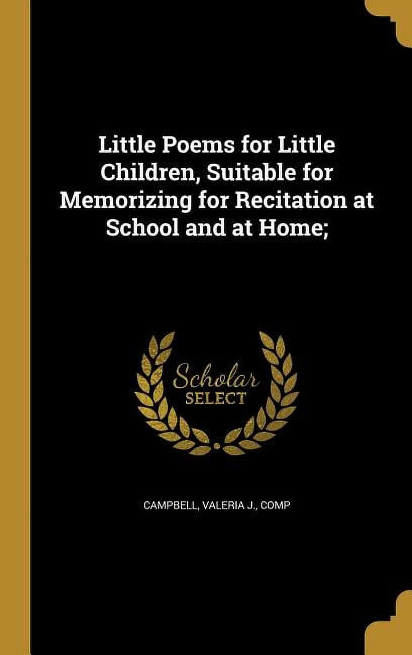 Little Poems for Little Children, Suitable for Memorizing for ...