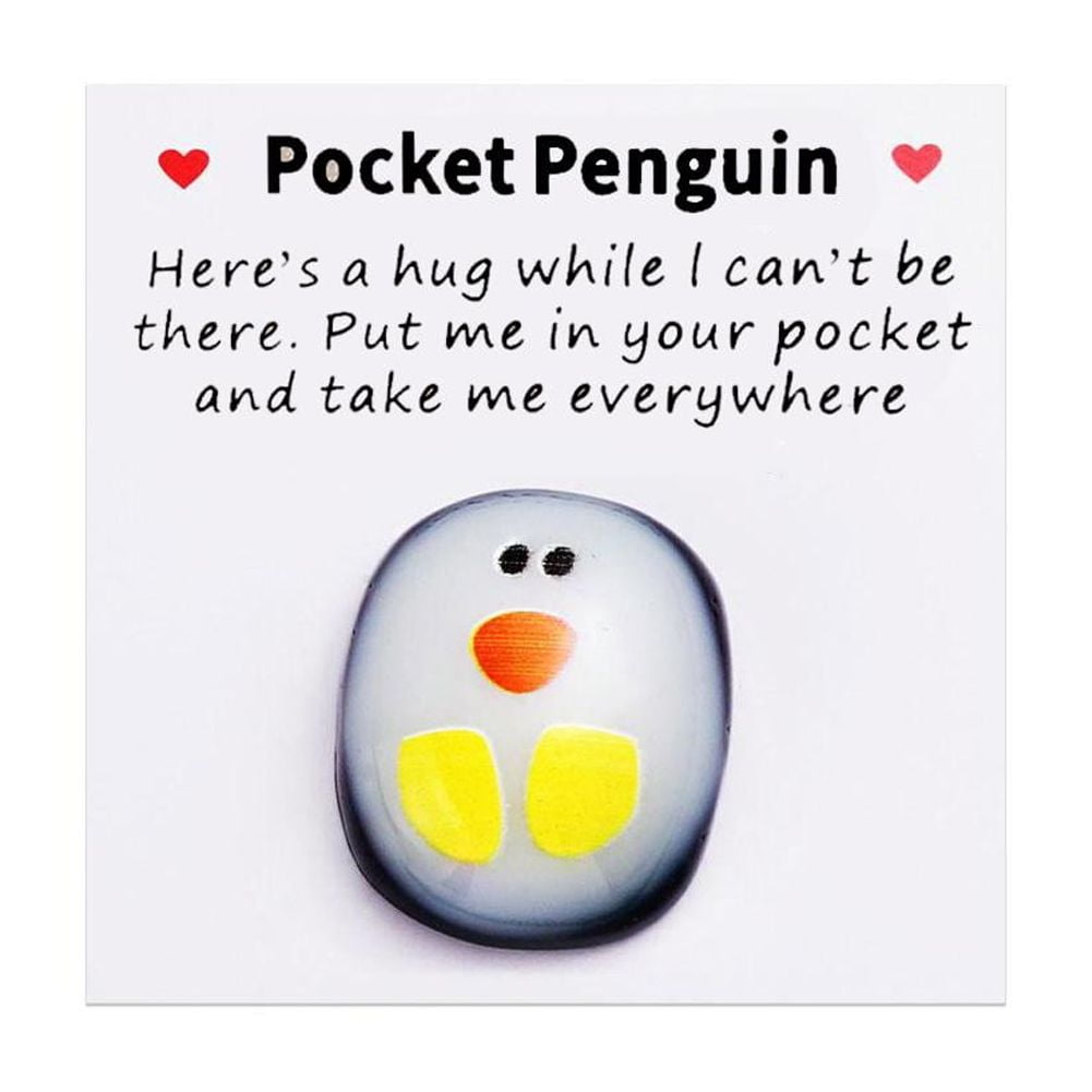 A Little Poet Penguin Hug, Mini Cute Poet Penguin Hug Animal Dection ...