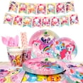 My Little Pony Birthday Party Supplies, 144 Pcs My Little Pony ...