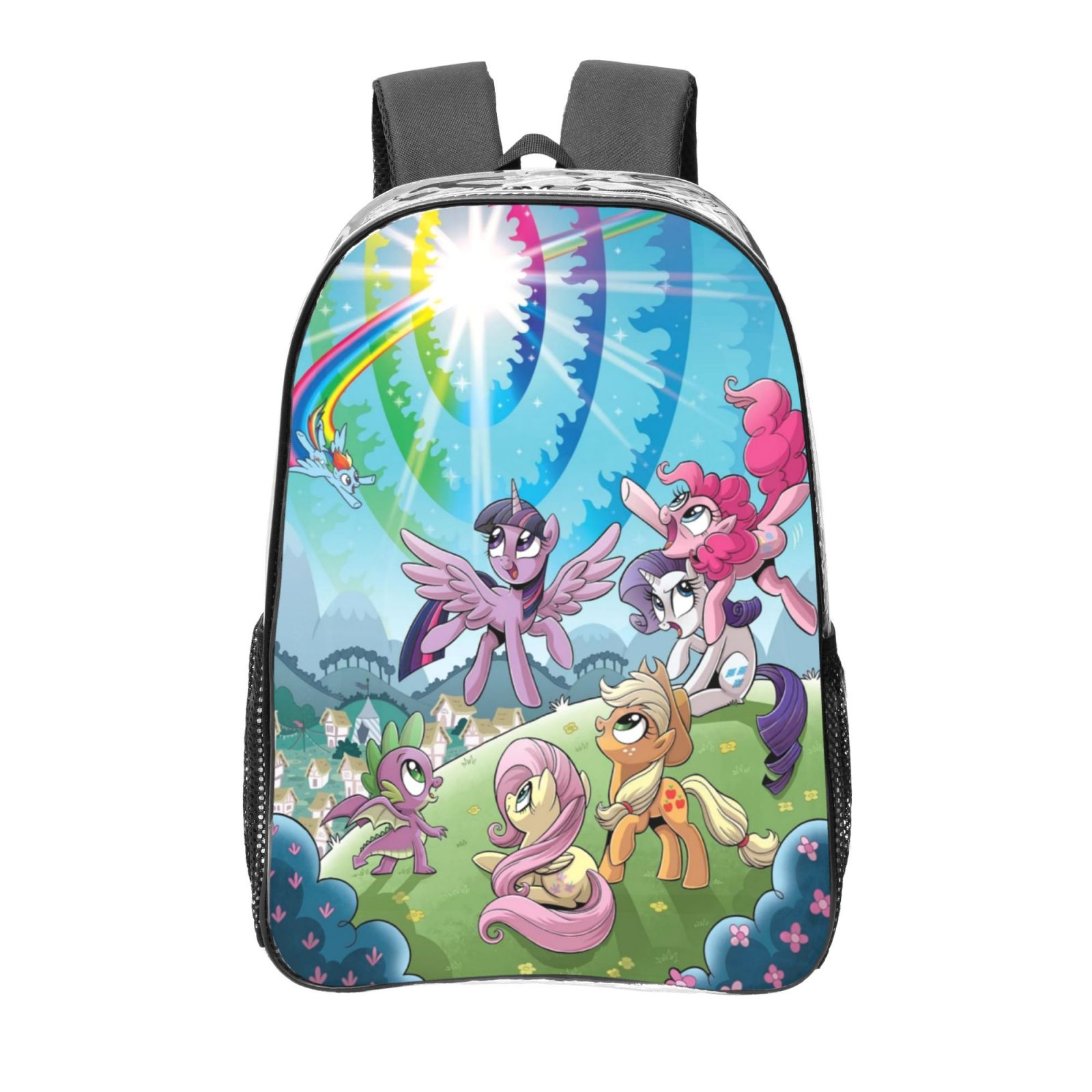 My Little Pony Clear Backpack 16 Inch Large Capacity PVC Transparent ...