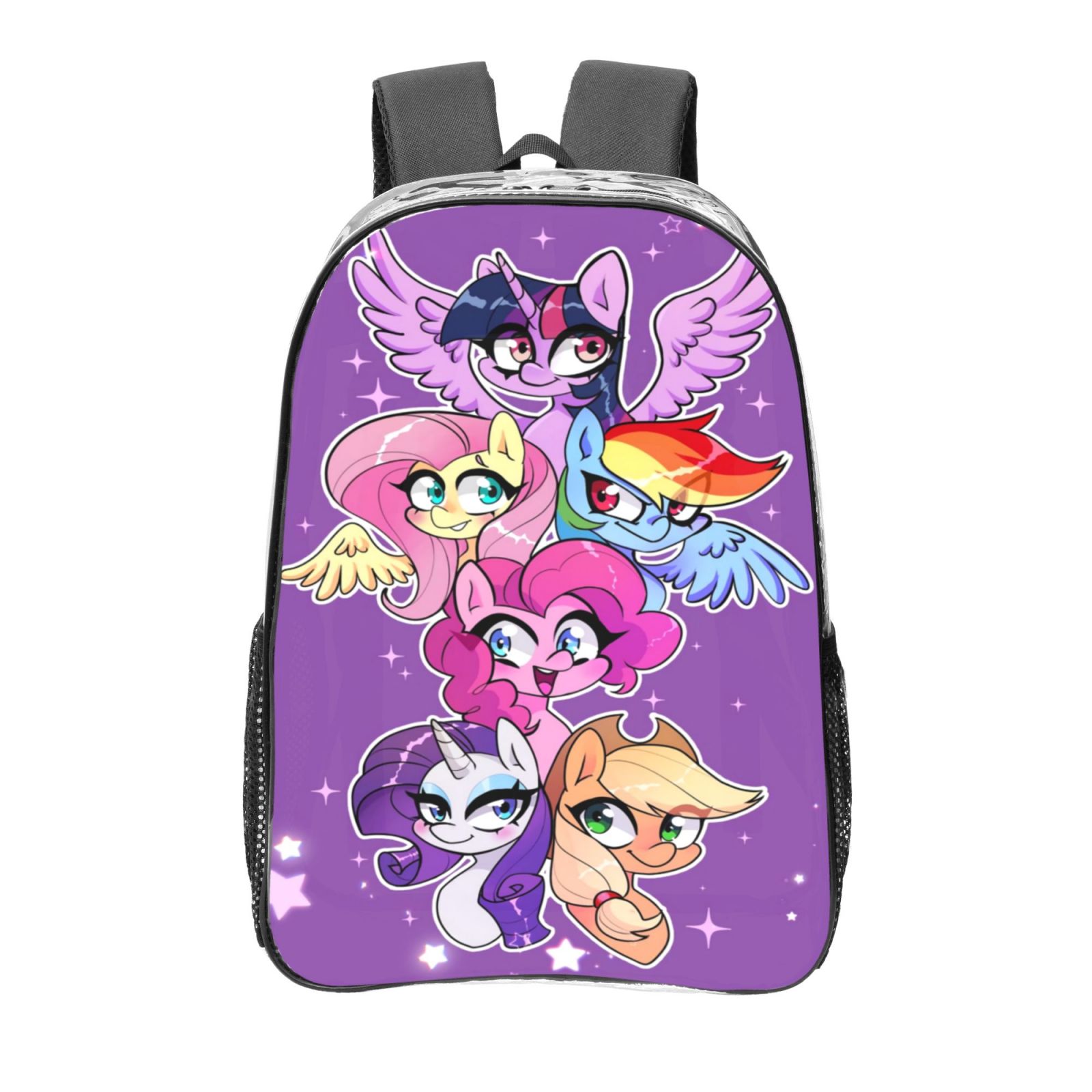 My Little Pony Clear Backpack 16 Inch Large Capacity PVC Transparent ...