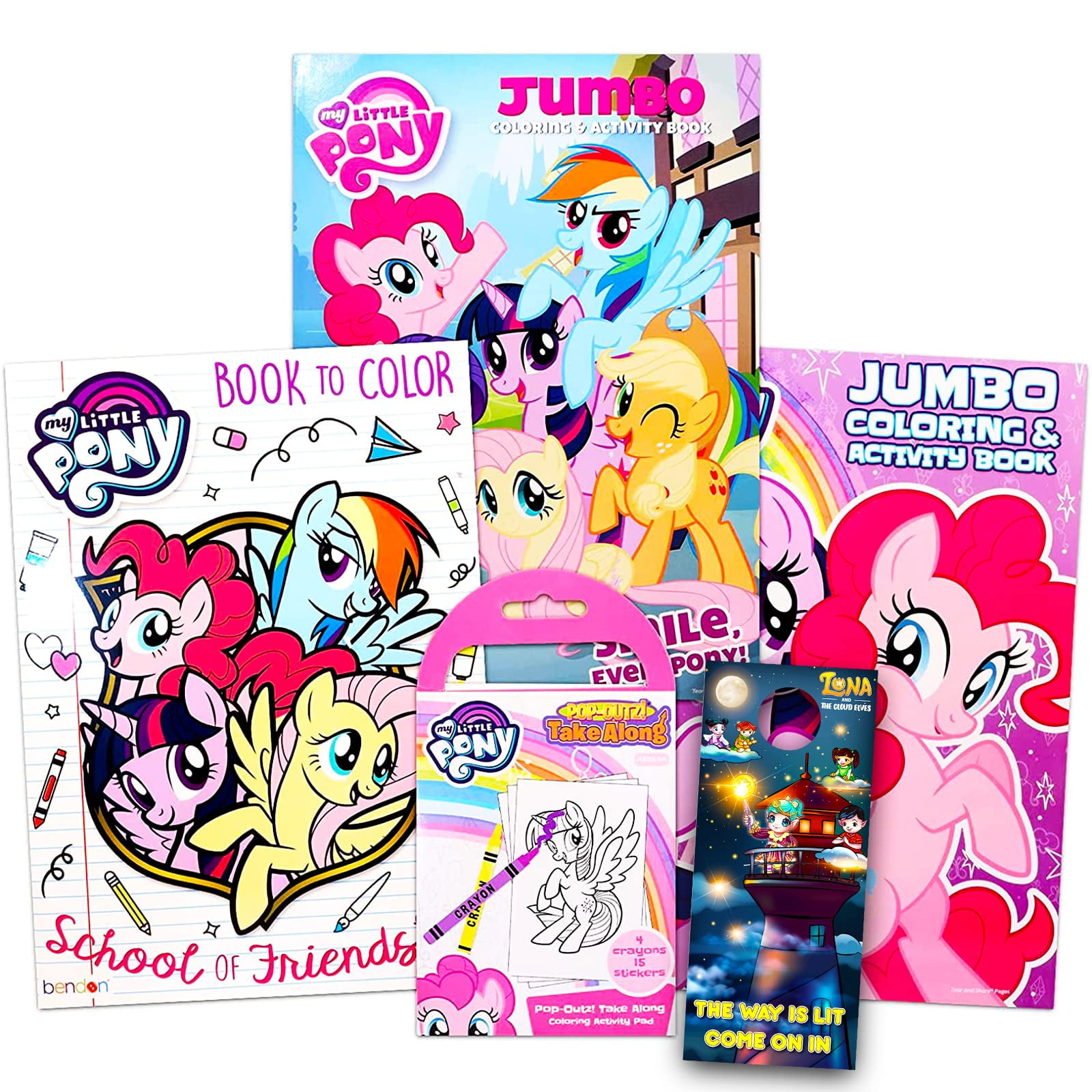 My Little Pony Coloring STF9 Book Super Set - Bundle with 4 My Little ...