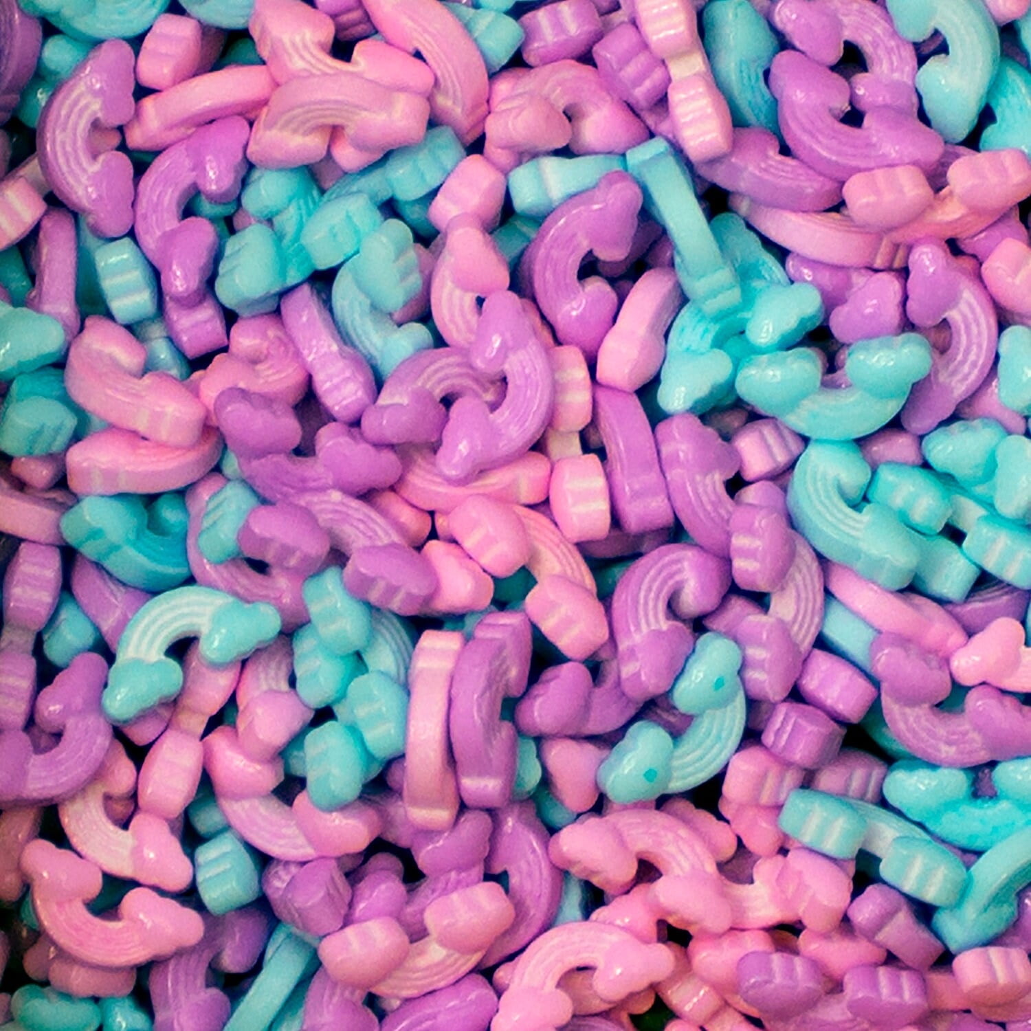 Little Pony Rainbow Shaped Sprinkles (1/2 Cup, 1x Jar) Candy Decor for ...