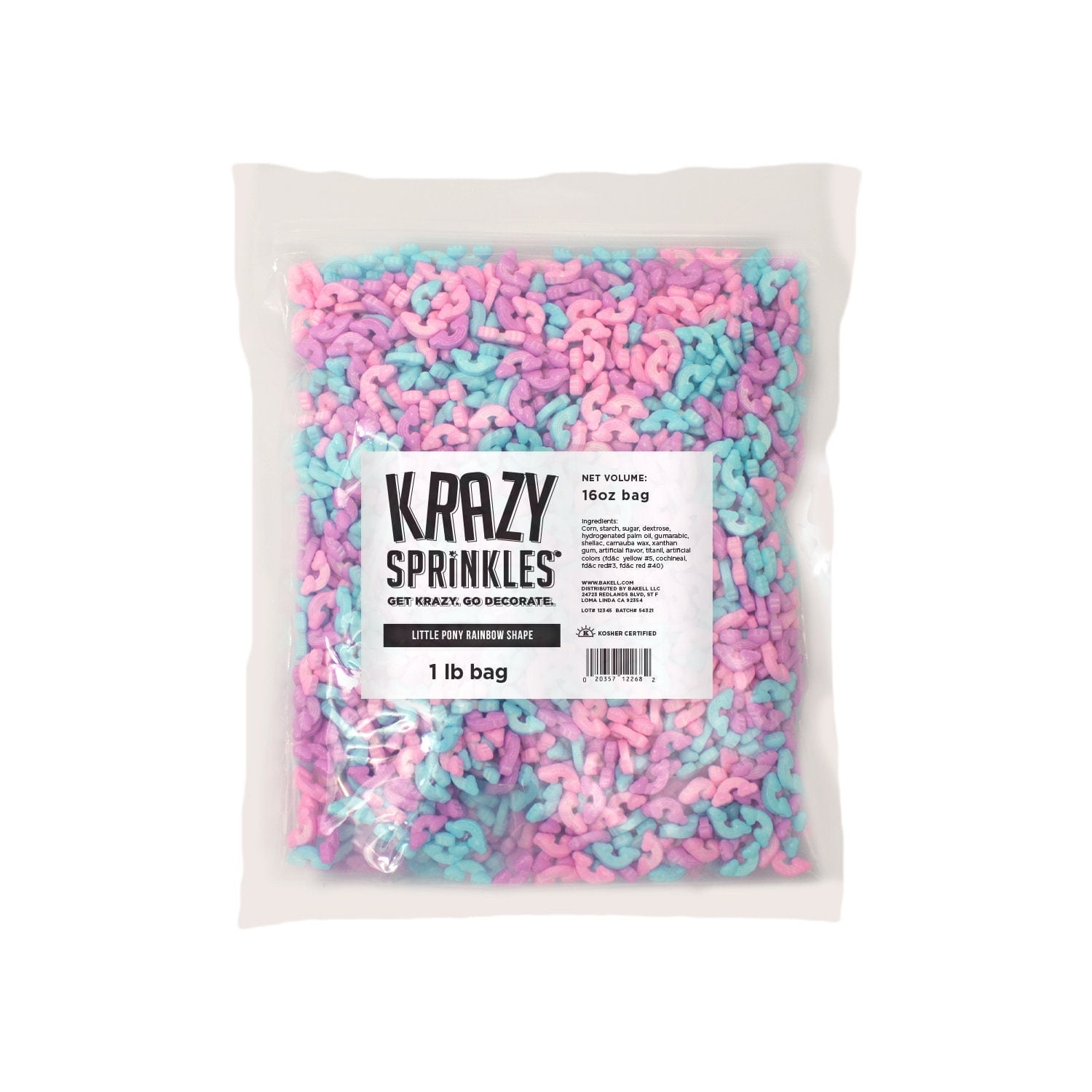 Krazy Sprinkles - Edible Little Pony Rainbow Shapes - Bold Cake ...
