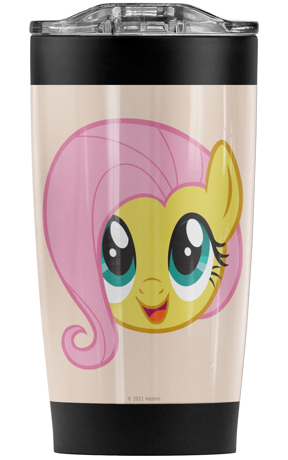 My Little Pony Tv/Fluttershy Head Stainless Steel Tumbler 20 oz Coffee ...