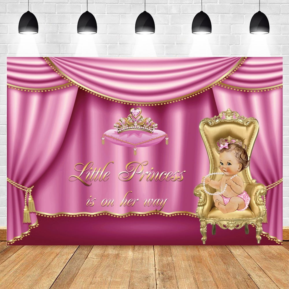 Little Princess Birthday Party Photography Backdrop Baby Shower ...