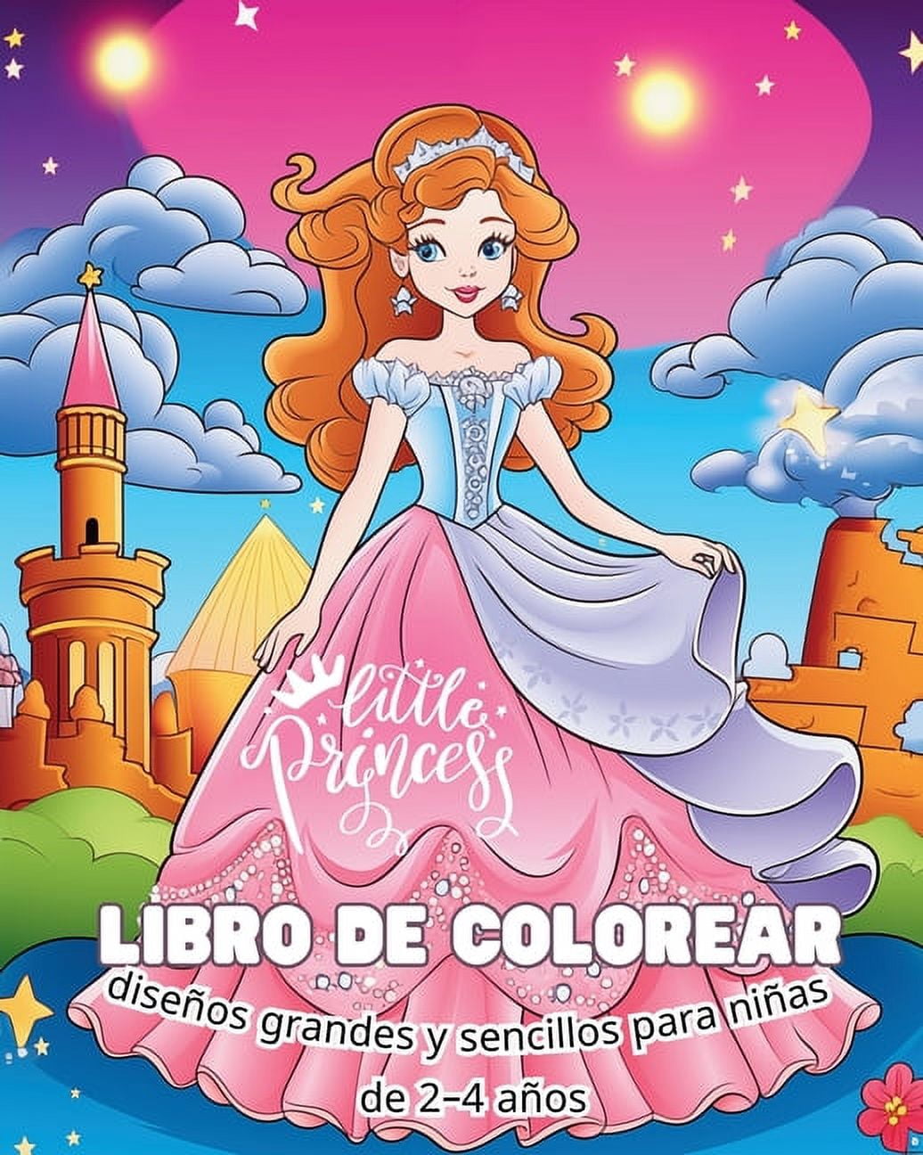 Little Princess - LIBRO DE COLOREAR - diseños grandes y sencillos para ...