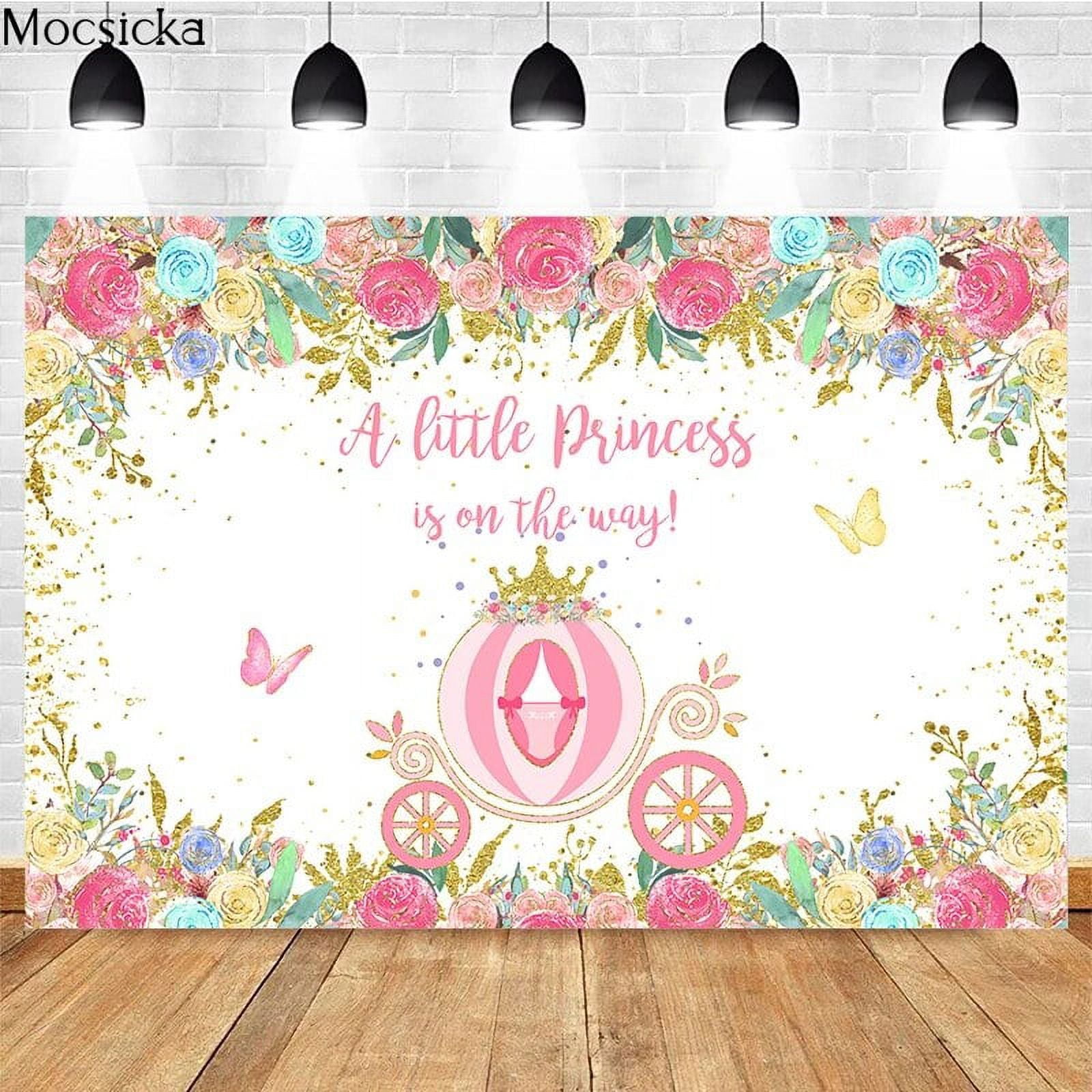 Little Princess Photography Background Pumpkin Carriage Butterfly ...