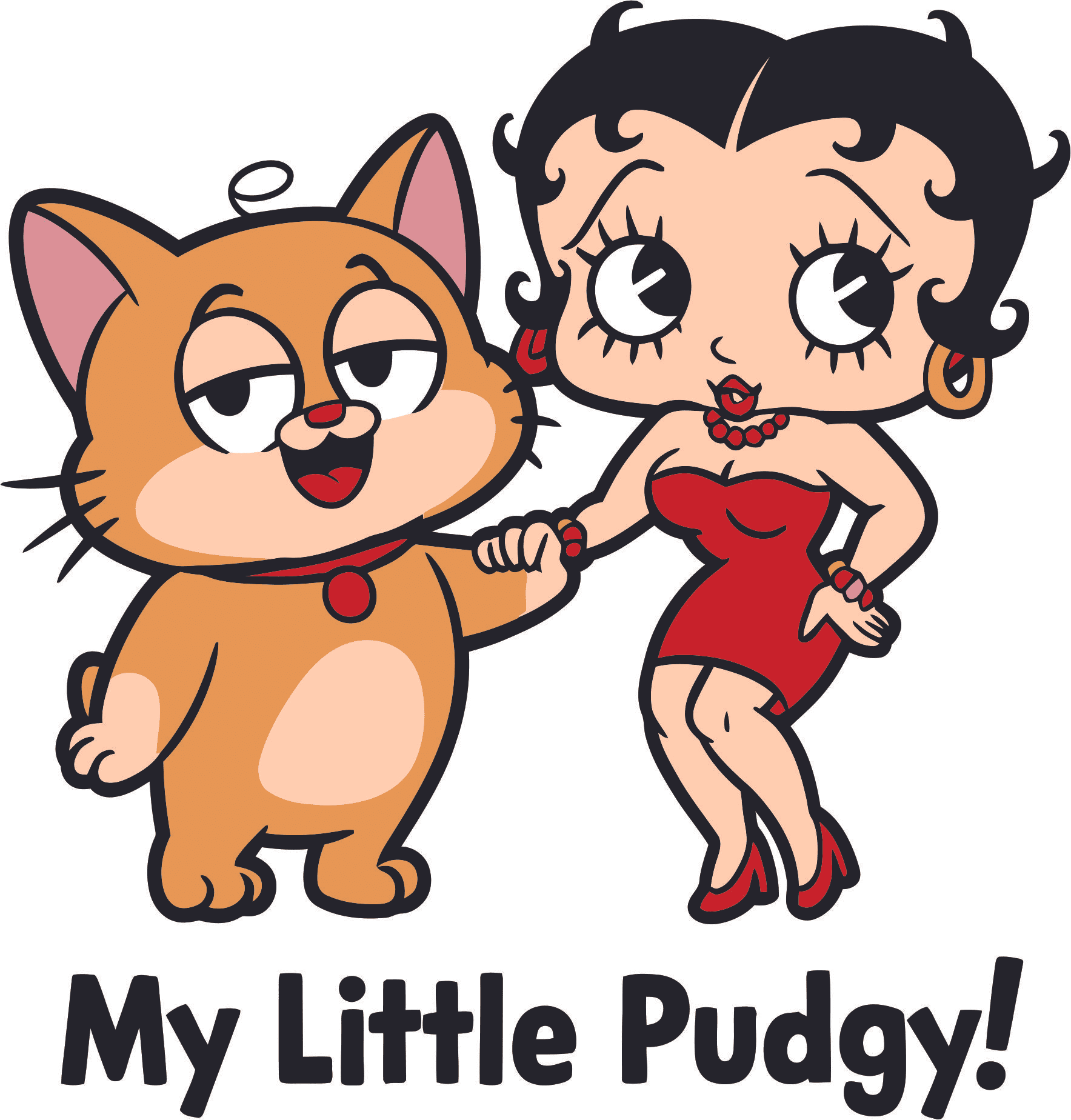 My Little Pudgy Betty "Boop-Boop-Be-Doop" Quote Wall Decal Decoration ...