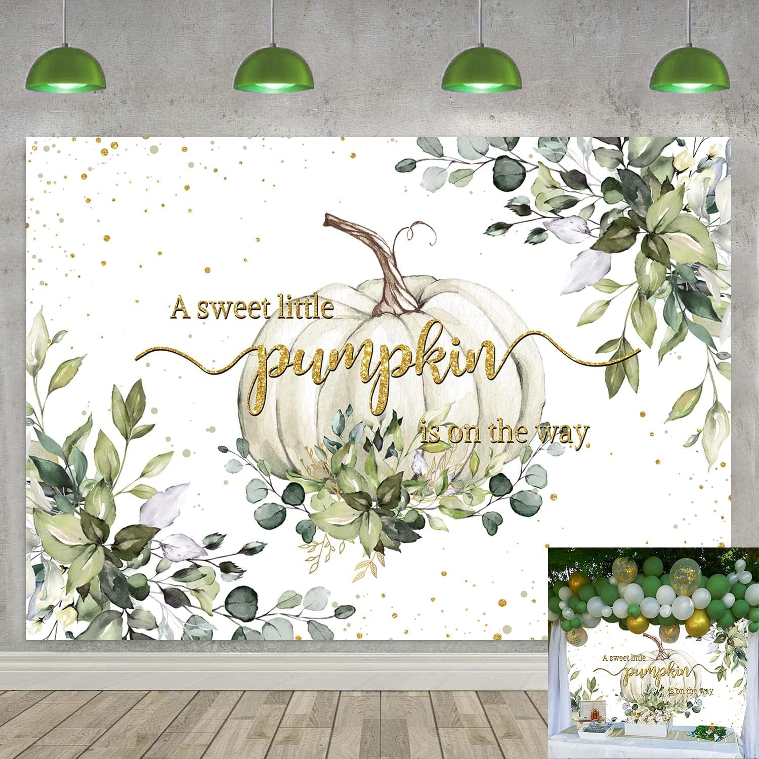 Little Pumpkin Baby Shower Backdrop A Little Pumpkin is on The Way ...
