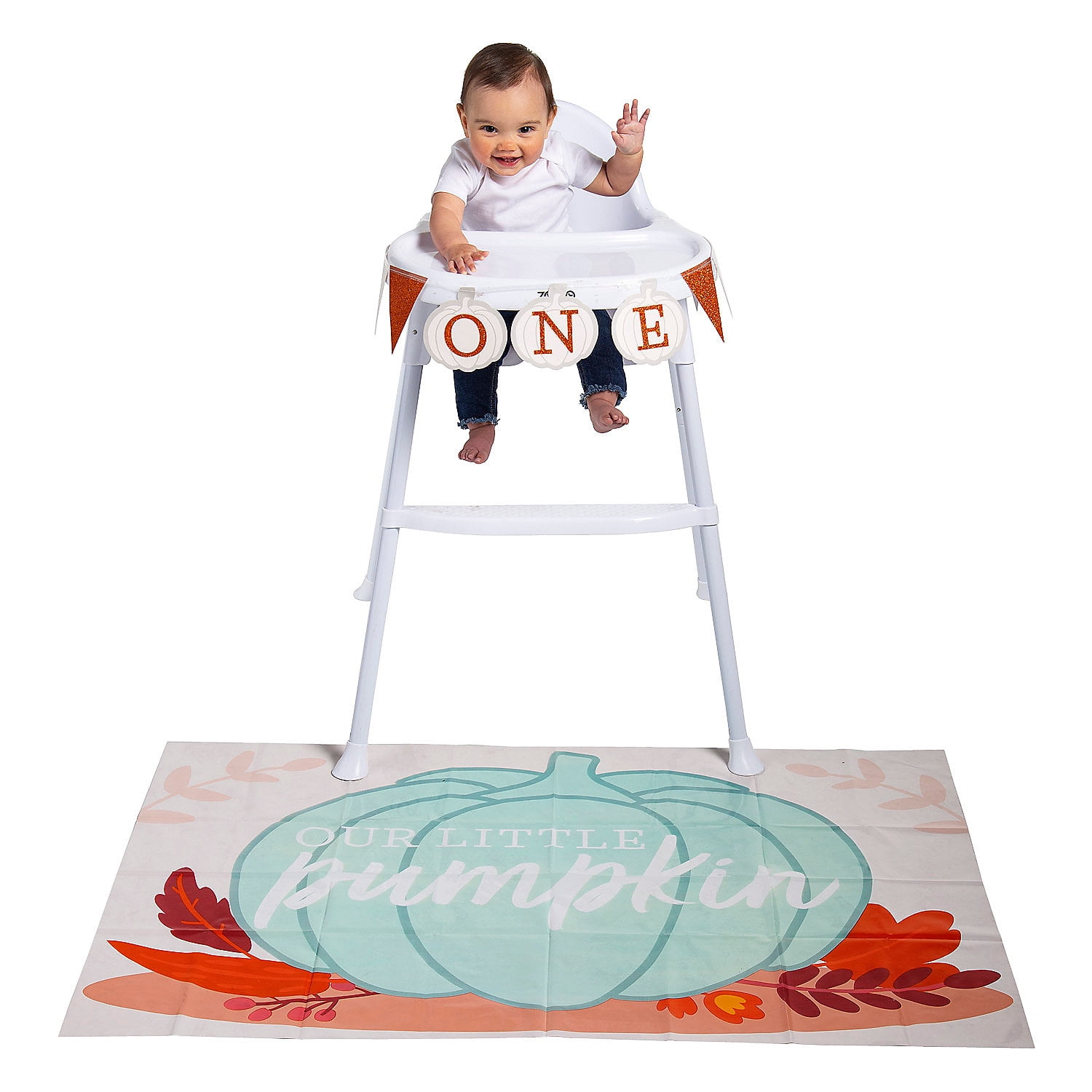 Little Pumpkin Party High Chair Decorating Kit - 2 Pieces - Walmart.com