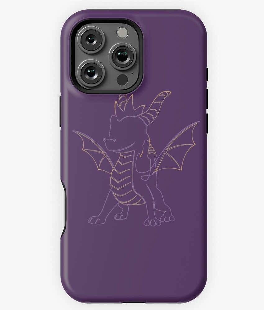 Little Purple Dragon Spyro Gaming Phone Case for iPhone 16 15 14 13 12 ...